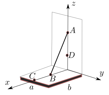 The tie rod AB is used to support this overhang at the entrance of a ...