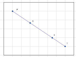 The points P, R, S, and T are on the same line as given in the unit ...
