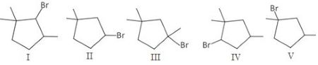 Mono-bromination of the following alkane | Homework.Study.com