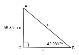 Solve the right triangle below. | Homework.Study.com
