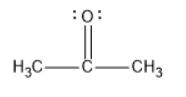Draw the resonance structure for CH_3COCH_3. | Homework.Study.com