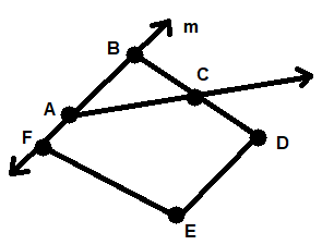 Identify the following from the figure using correct notation: ''A ray ...