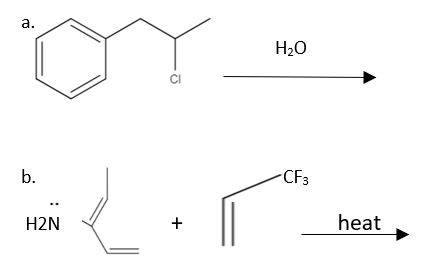 Predict the major products of the following reactions. Indicate clearly ...