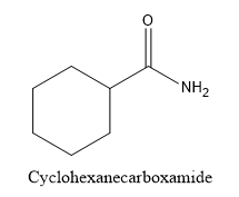 Give the structure corresponding to cyclohexanecarboxamide. | Homework ...