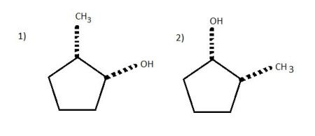 What is the relationship between alcohols I and II? a) different ...