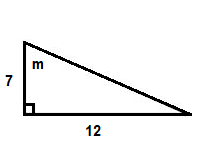 Use the given right triangle to evaluate the trigonometric function ...