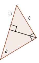 Find the unknown angle \theta. | Homework.Study.com