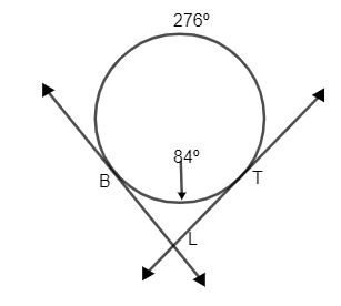What is the measure of \angle BLT in the diagram below? | Homework ...