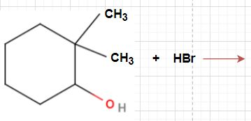 What is the major product of the following reaction? Compound + HBr ...
