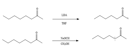 What enolate is formed when the below ketone is treated with LDA in THF ...