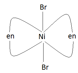 Draw the structure of trans-[Ni(en)_2Br_2] What is the (a) oxidation ...