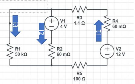 Given the circuit below a.) Put the equations in matrix form. b ...