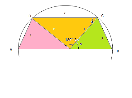 Let C and D be points on the semicircle with diameter overline AB. If ...