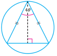 An isosceles triangle is inscribed in a circle of radius R. Find the ...