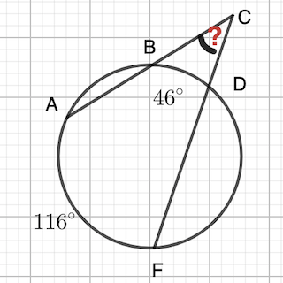 Find the measure of the arc or angle indicated. Assume that lines which ...