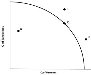 Using the graph of a production possibilities frontier (PPF) below ...
