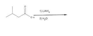 What is the product of the following reaction? Reactants: LiAlH4 and ...