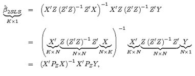 Derive an expression for the asymptotic variance of the TSLS estimator ...
