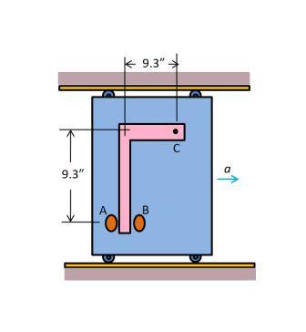 The right-angle bar with equal legs weighs 6.7 ''lb'' and is freely ...