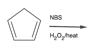 Draw the predicted product of the following reaction. | Homework.Study.com