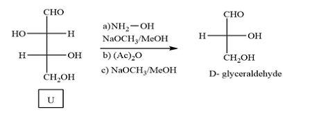 Compound U is an aldotetrose that can be oxidized to an optically ...