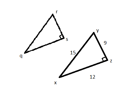 If given triangle qrs is similar to xyz, what is the value of tan (q ...