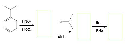 Consider the chain of the reactions given below and draw the structures ...