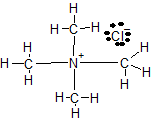 Draw the Lewis structure for the compound (CH3)4NCl. | Homework.Study.com