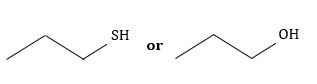 Which is more soluble in water from the pair of compounds? CH3CH2CH2-SH ...