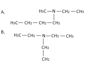 Identify the type of amine shown in the molecules below. | Homework ...
