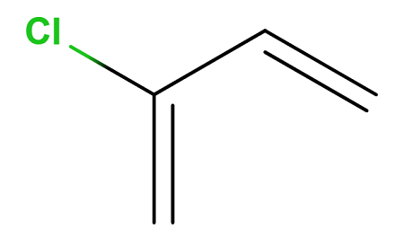 Neoprene is an addition polymer of chloroprene: Write the structural ...