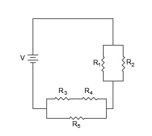 Consider the electrical circuit shown in the figure, with values of V ...
