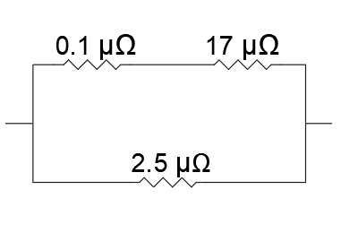 Find the total resistance of the combination of resistors show in the ...