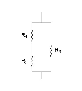 Three resistors, R_1 = 35 \Omega, R_2 = 67 \Omega, and R_3 = 38 \Omega ...