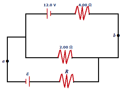 For the circuit shown in the figure (\epsilon = 6.50 V, R = 8.00 \Omega ...