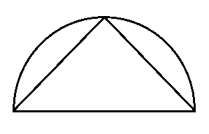 An isosceles triangle is inscribed in a semicircle as shown in the ...