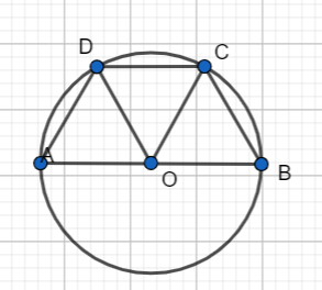 A semicircle has A and B as the endpoints of its diameter, and AB = 80 ...