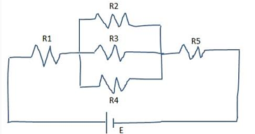 In the following circuit, R1=1 Ohm, R2=4 X 4.8 Ohm, R3=4 X 4.8 Ohm, R4 ...