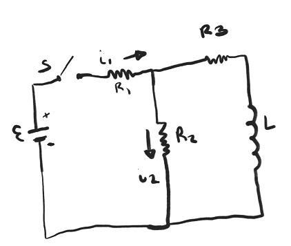 In the diagram below shows an RL circuit with a switch. Assume epsilon ...