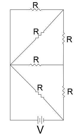 In the figure below, what is the net resistance of the circuit ...
