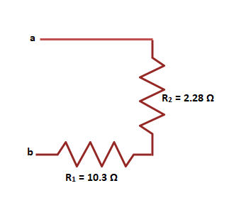 Consider the following. (Take R1 = 10.3 ohm, R2 = 9.1 ohm, and R3 = 4.5 ...