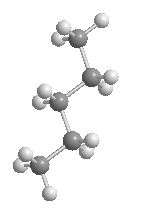 Build a molecular model of pentane. Viewing along the C2-C3 bond ...