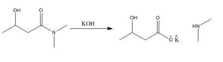 Draw the products formed when the following amide is treated with ...
