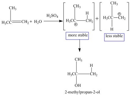 Draw a structural formula for the most stable of the two carbocation ...