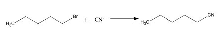 Draw the structure of the alkyl bromide and the nucleophile that will ...