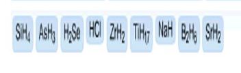 Classify the following hydrides as ionic (saline), covalent (molecular ...
