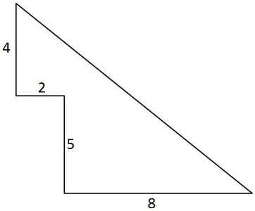 What is the area of the figure? | Homework.Study.com