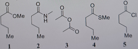 Arrange the following compounds in order of decreasing reactivity for a ...
