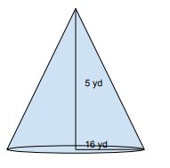 Find the volume and surface area of the figure. If necessary, express ...