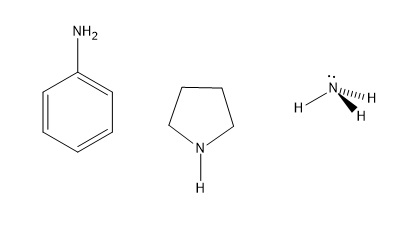 Which of the following is the strongest conjugate base? a) Aniline b ...